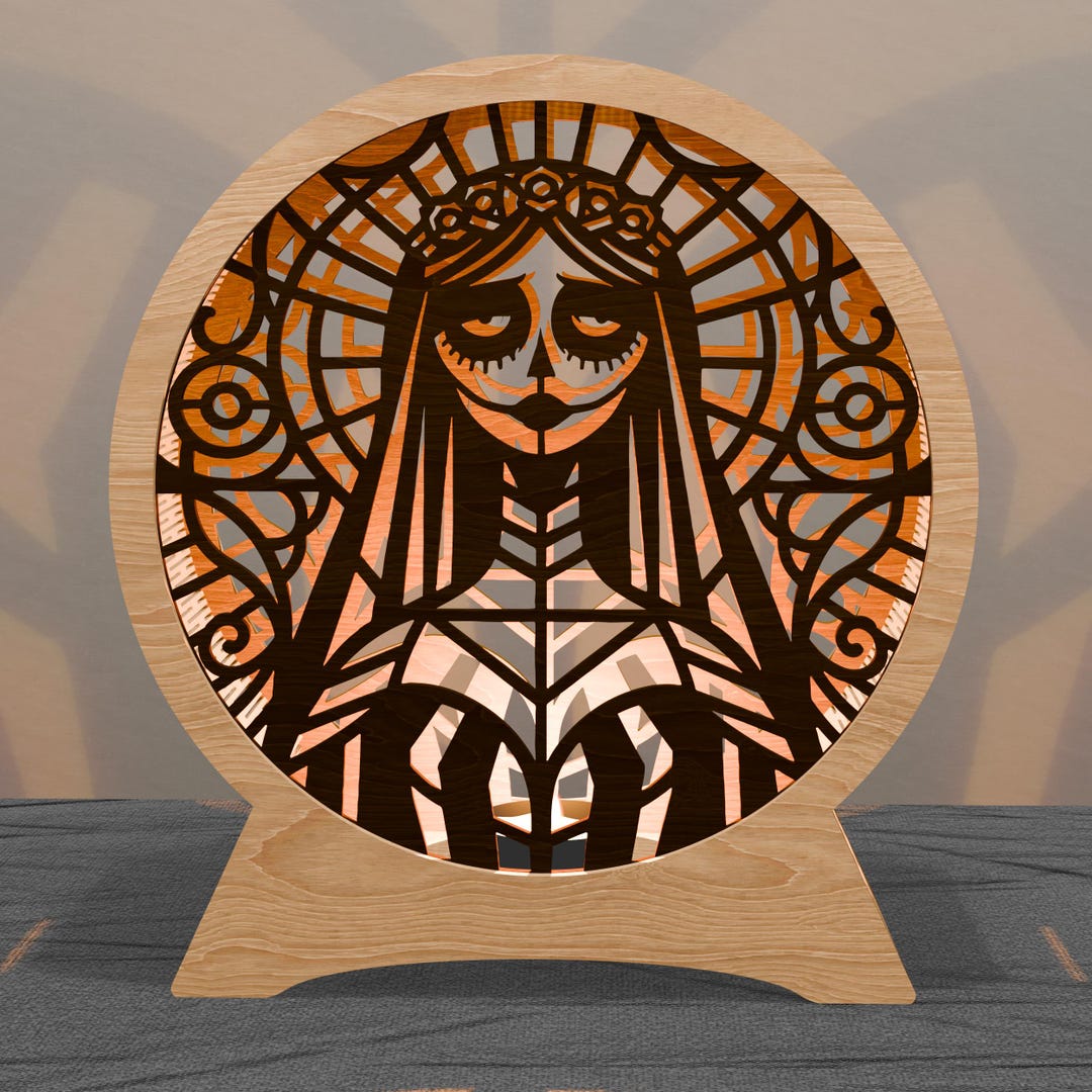 Corpse Bride Wooden Lamp: Halloween Gothic Decor (digital Download - Etsy