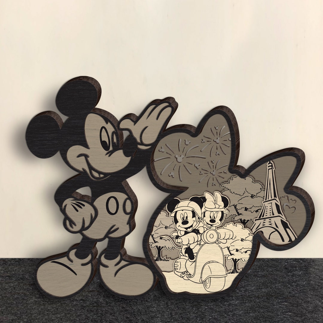 Laser Cut Fles - 6 Layer Art Piece for Glowforge - SVG - PDF, Multi ...