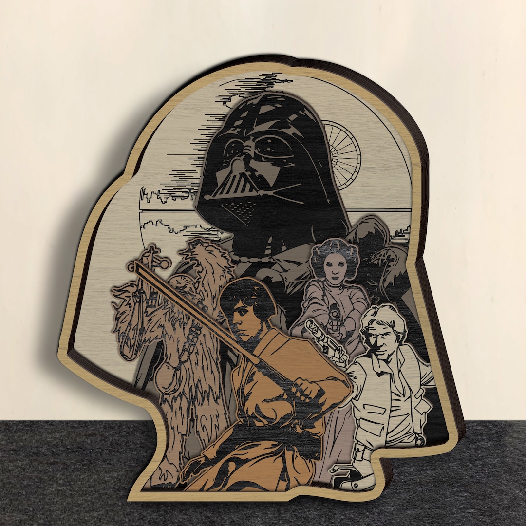 Multi-layer, Laser Cut Fles - 7 Layer Art Piece for Glowforge - SVG ...