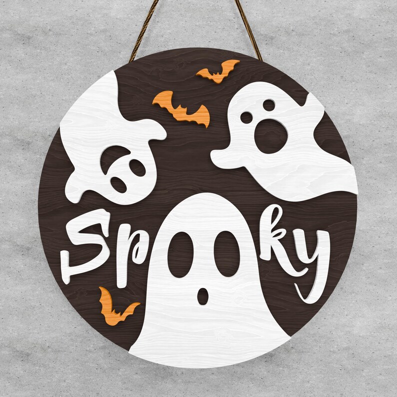 Funny Halloween Ghost Door Sign: 'oh Sheet' - Laser Cut Files (digital ...