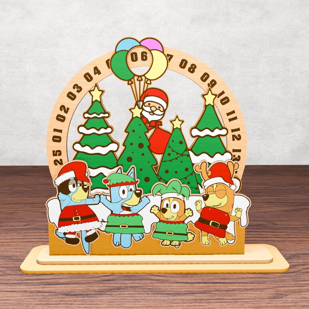 Christmas Countdown Sign, DIGITAL FILE, Sliding Christmas Countdown ...