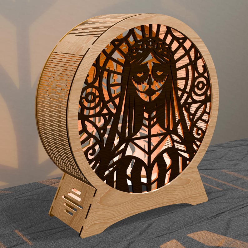 Corpse Bride Wooden Lamp: Halloween Gothic Decor (digital Download - Etsy