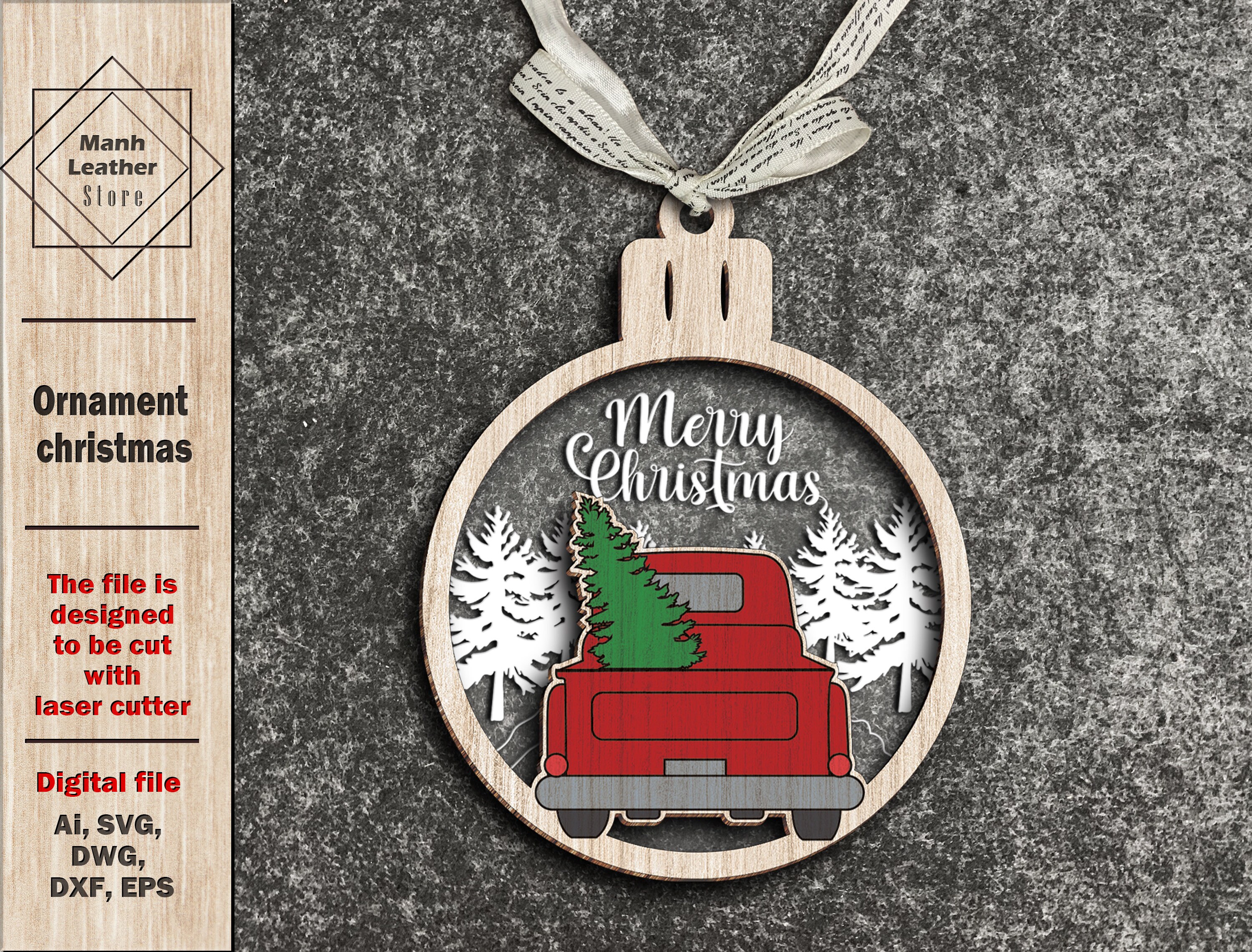 Bundle Ornament Christmas Tree Svg Christmas Ornament SVG - Etsy