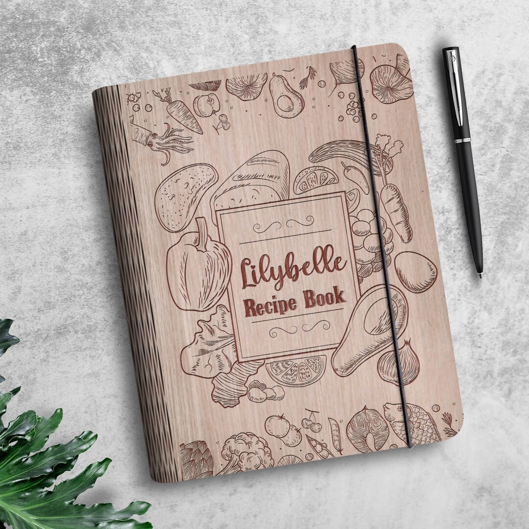 Mom's Wood Recipe Book, Recipe Binder Laser Cut File, Recipe Book Cover ...