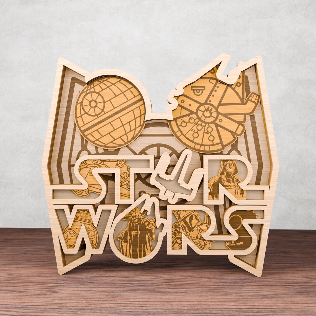 Laser Cut Fles 5 Layer Art Piece for Glowforge SVG PDF, Multi-layer - Etsy