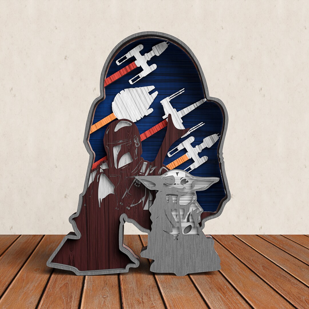 Multi-layer, Laser Cut Fles - 10 Layer Art Piece for Glowforge - SVG - PDF - Etsy