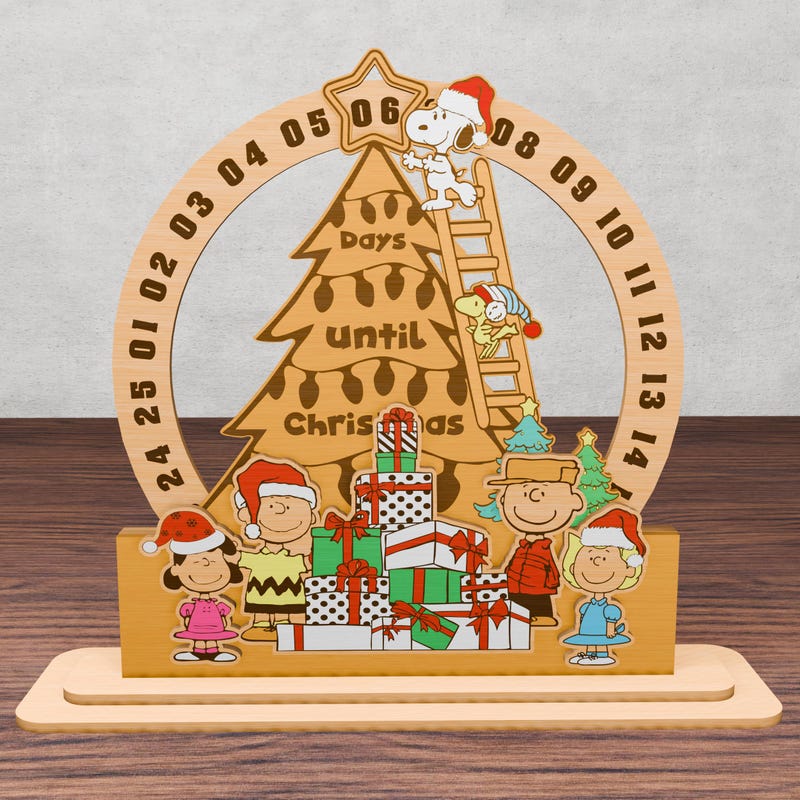 Snoopy Christmas Countdown - Etsy