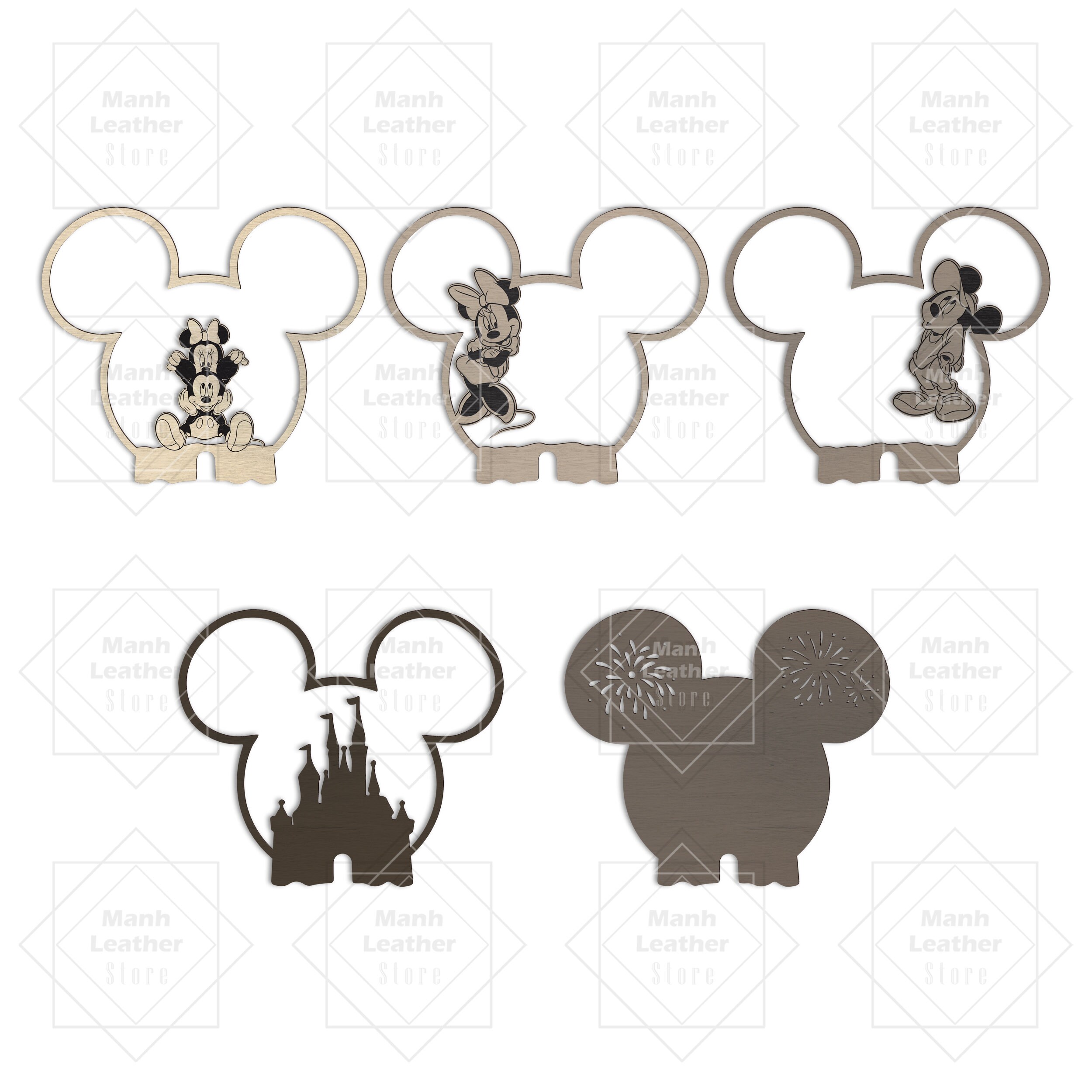 Laser Cut Fles - 5 Layer Art Piece for Glowforge - SVG - PDF, Multi ...