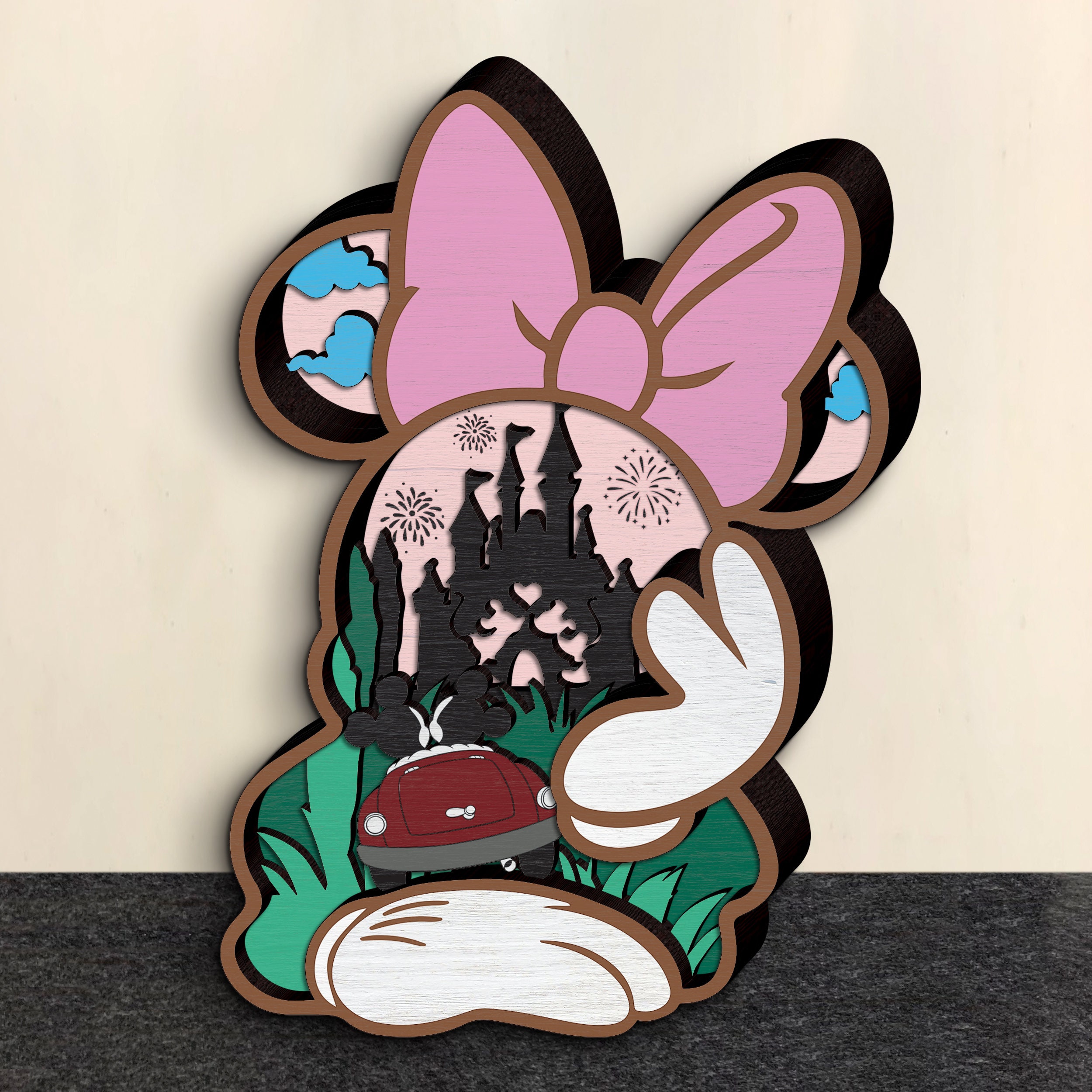 Multi-layer, Laser Cut Fles - 7 Layer Art Piece for Glowforge - SVG ...