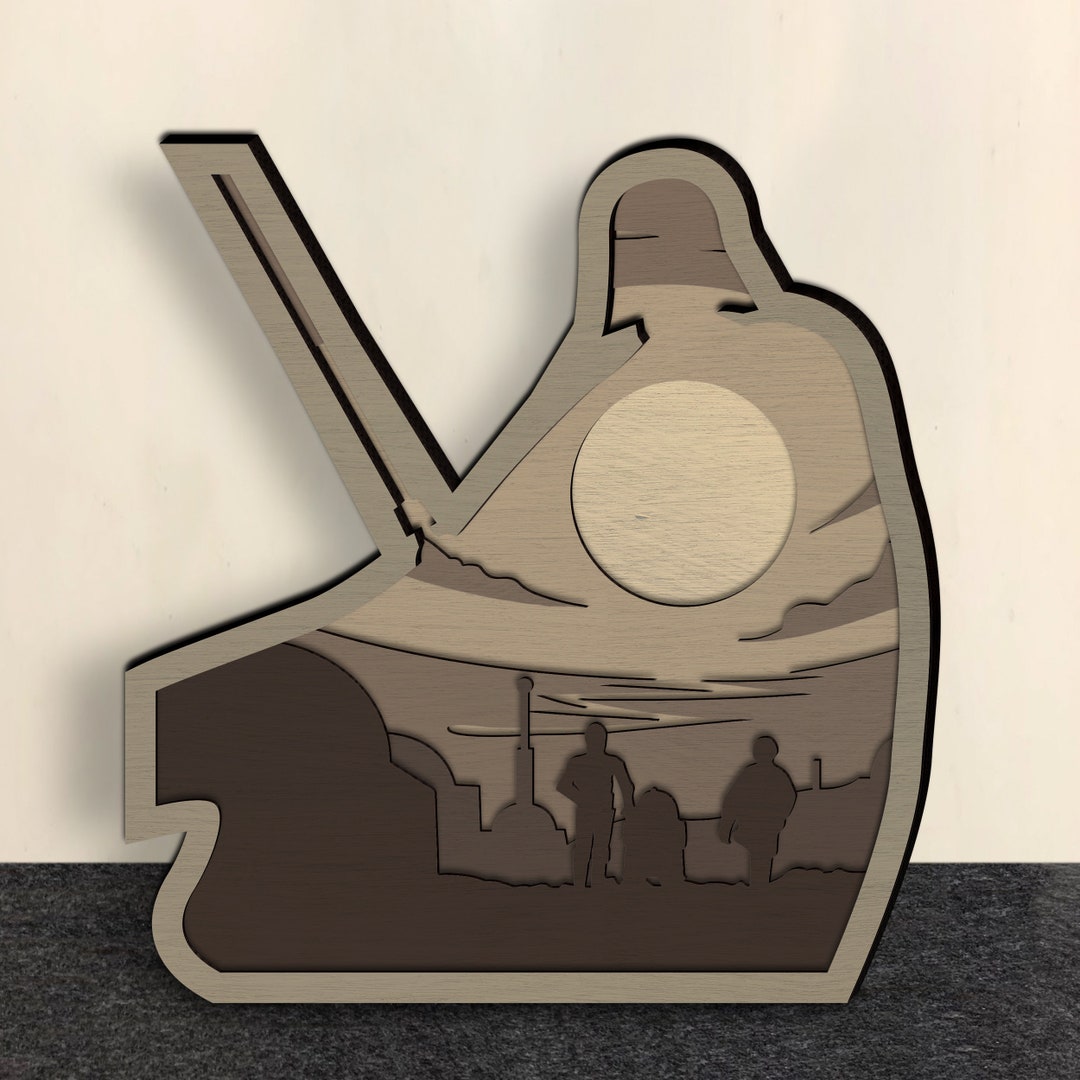 Laser Cut Fles 6 Layer Art Piece for Glowforge SVG PDF, Multi-layer - Etsy