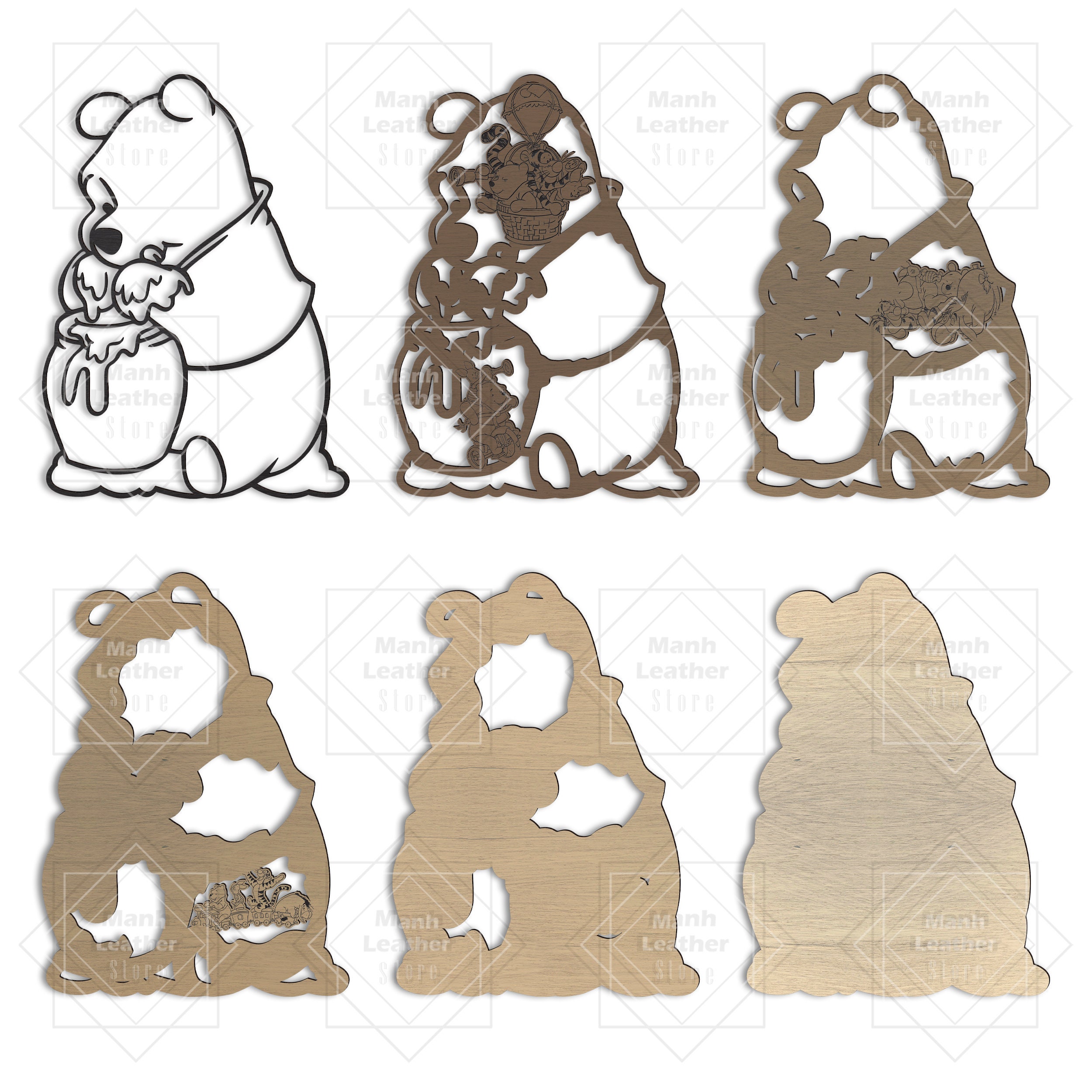 Multi-layer, Laser Cut Fles - 6 Layer Art Piece for Glowforge - SVG ...