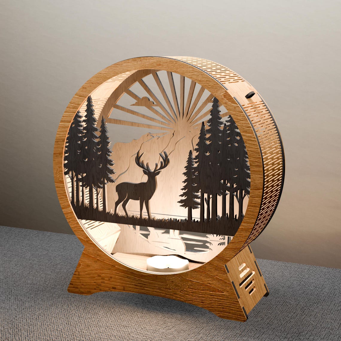 Stag Tea Light Holder SVG, Laser Cut Deer Lantern (digital Download) - Etsy