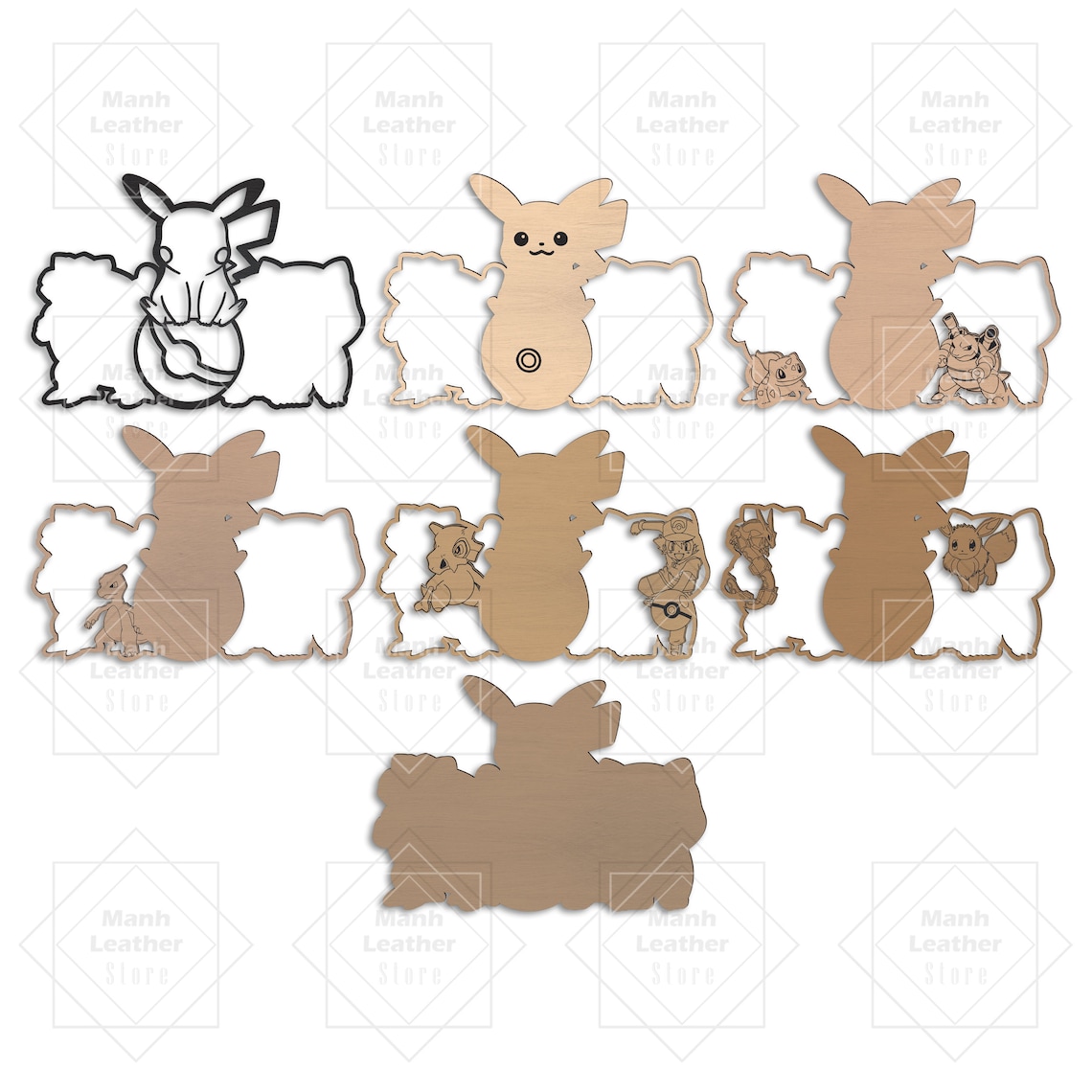 Multi-layer, Laser Cut Fles - 7 Layer Art Piece for Glowforge - SVG ...