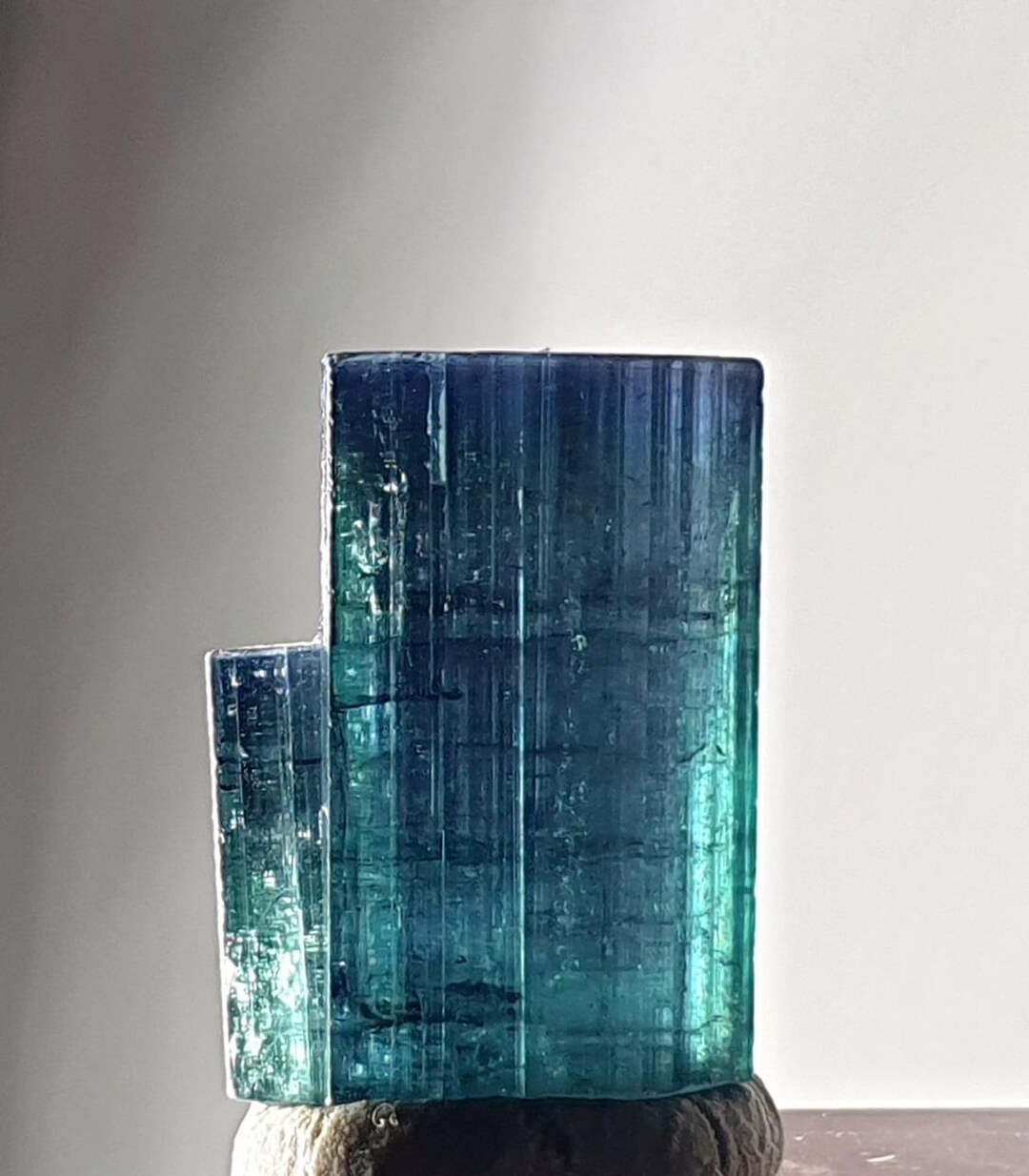 Beautiful Blue Color Indicolite Combine Terminated Tourmaline Crystal ...