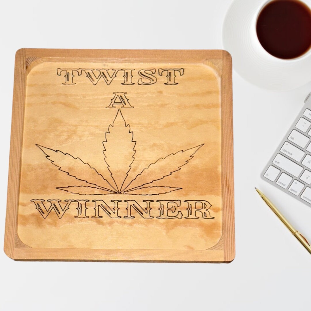 Marijuana Rolling Tray Wood Trays Weed Tray Natural Wood Funny Sayings ...