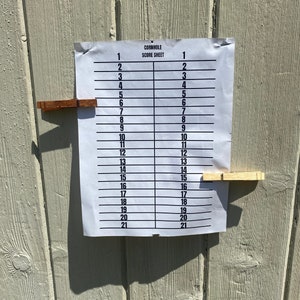 Printable Cornhole Score Card Digital Product - Etsy