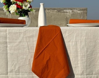 100 Pack Dye Color Cotton Napkin, Washable Wedding Napkins Washed ...