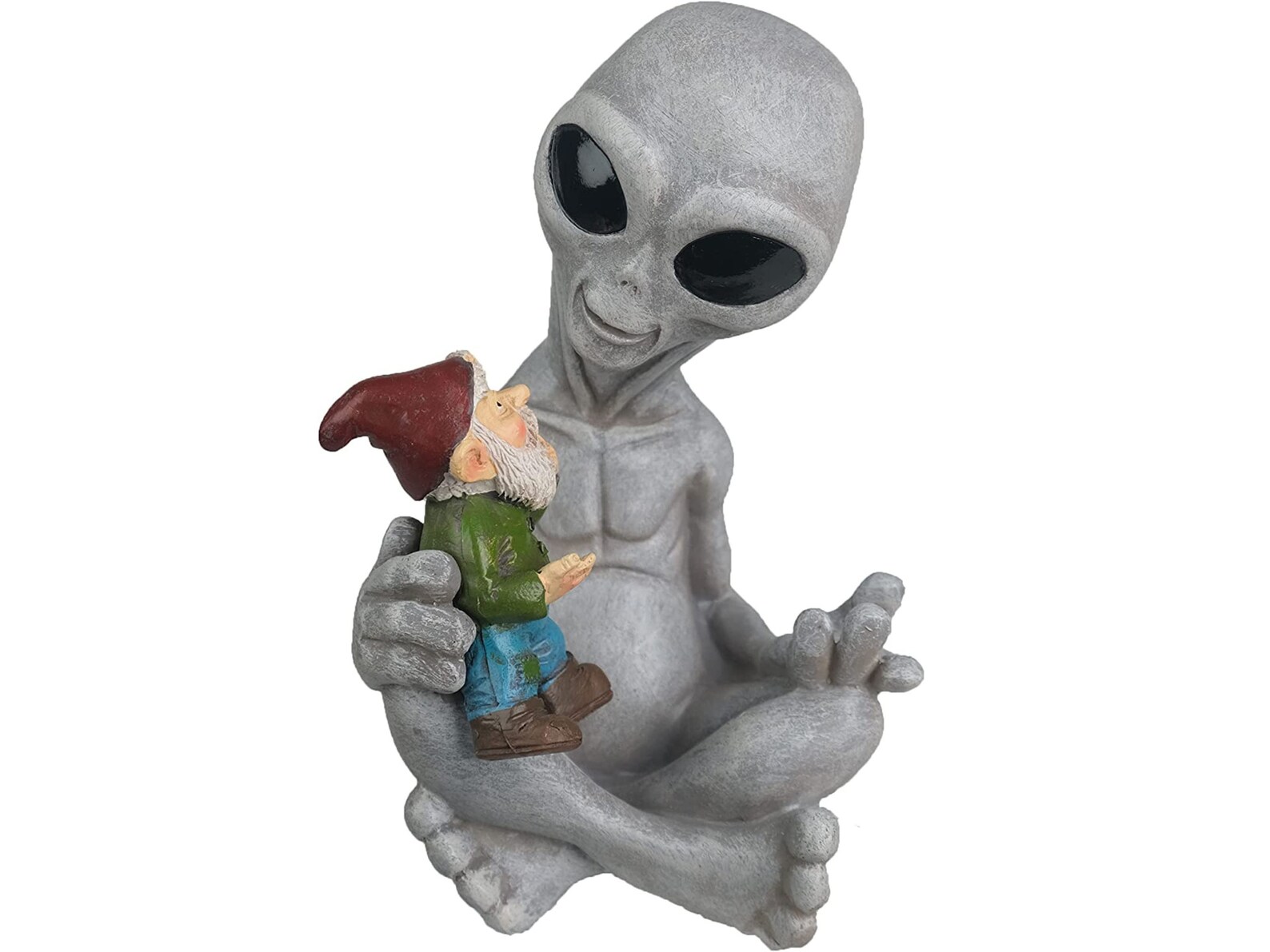 Alien and Gnome Garden Statue Funny Garden Gnome Resin Alien - Etsy