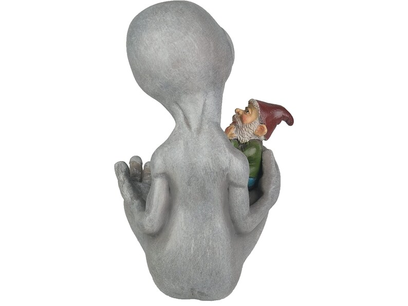 Alien and Gnome Garden Statue Funny Garden Gnome Resin Alien - Etsy