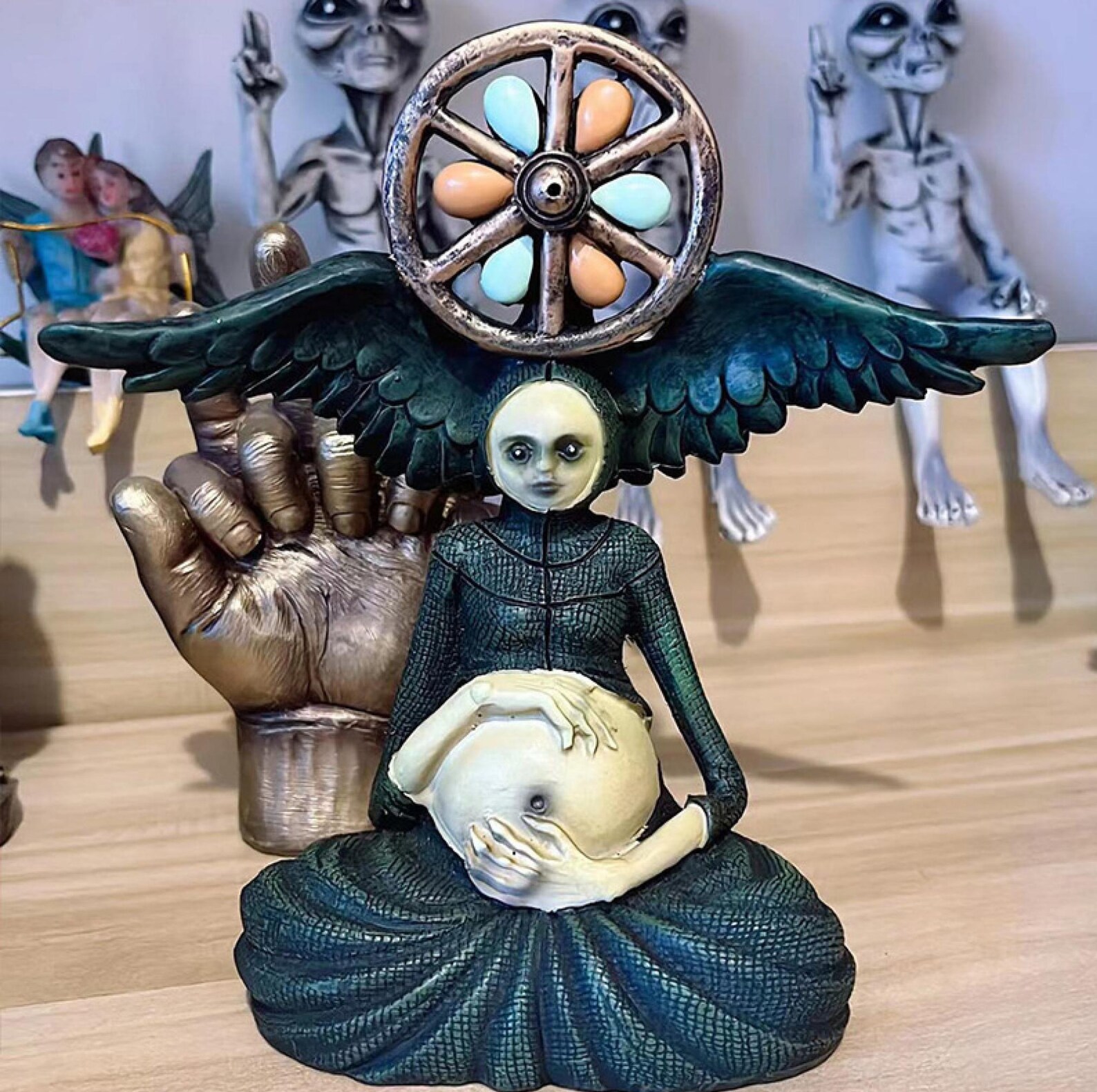 Creepy Witch Sculptures Halloween Decoration Nightmare Witch - Etsy