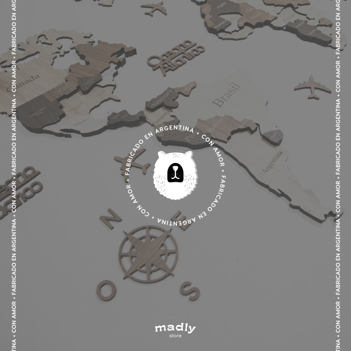 Led World Map Home Design Home Deco Led Wooden Map Led - Etsy