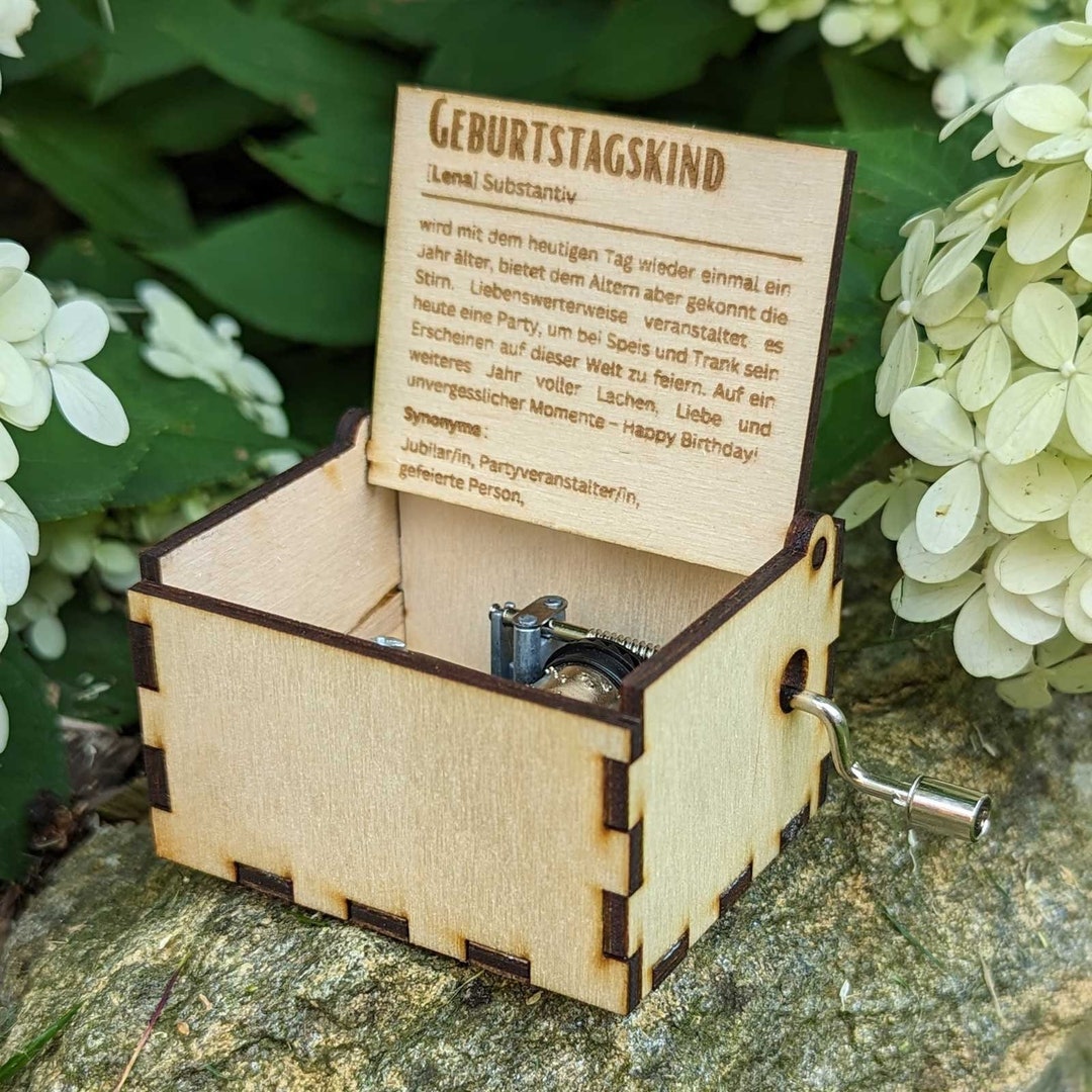 Musikorgel happy Birthday Aus Holz Personalisiert - Etsy