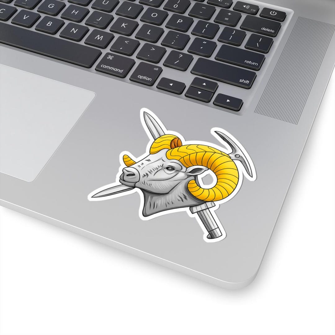 Rams Head US Army Mountain Warfare School Sticker | Mountain Climbing ...