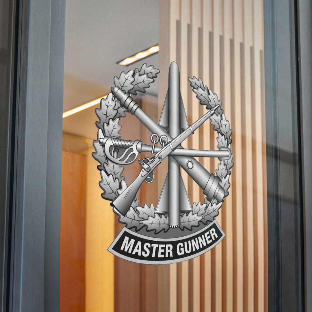 Master Gunner Badge Window Sticker Decal | Die-cut Sticker - Etsy