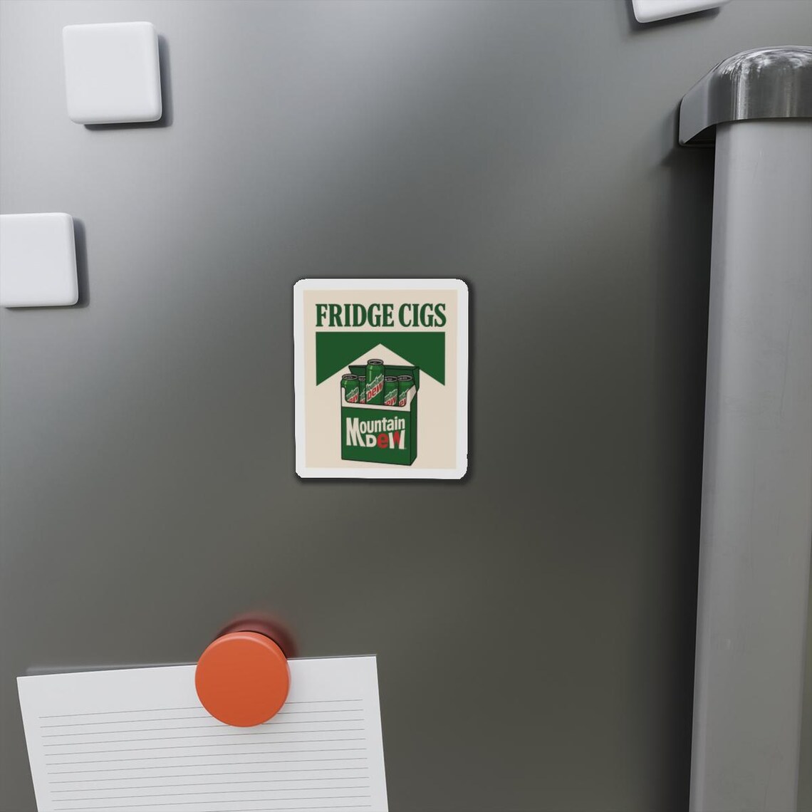 Fridge Cigs Mountain Dew Pack Magnet | Die-cut Refrigerator Magnet - Etsy