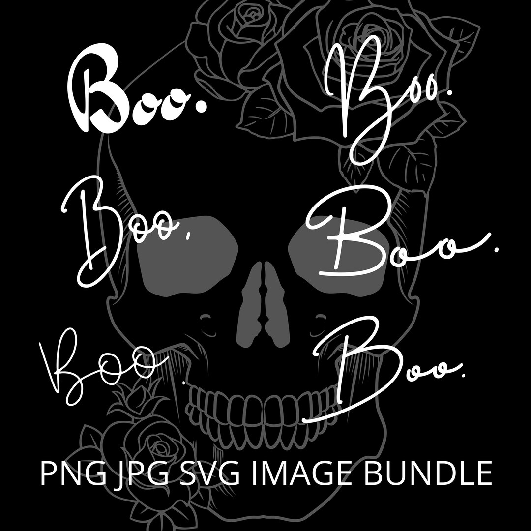 Halloween Boo Font Bundle Svg Png Jpg Spooky Vibes T Shirt - Etsy