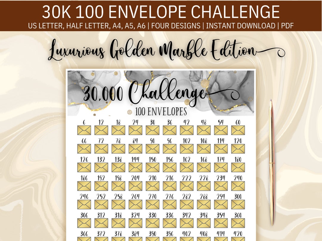 30K Saving Challenge, 30K Savings Challenge, 100 Envelope Challenge ...