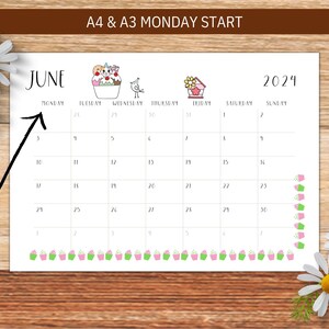 Printable Calendar 2023 2924, Calendar Printable, Kids Calendar 2023 ...