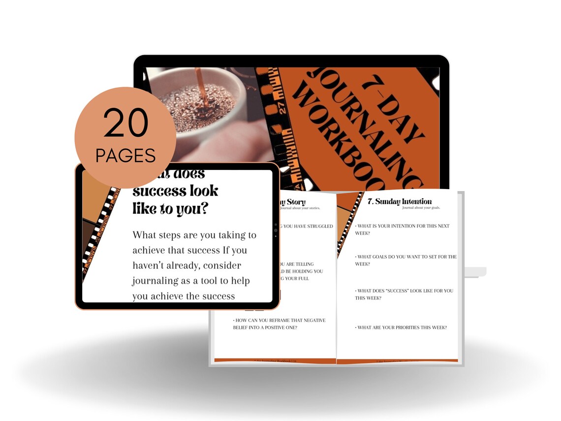 Done for You 7-day Journaling Workbook Editable Canva - Etsy