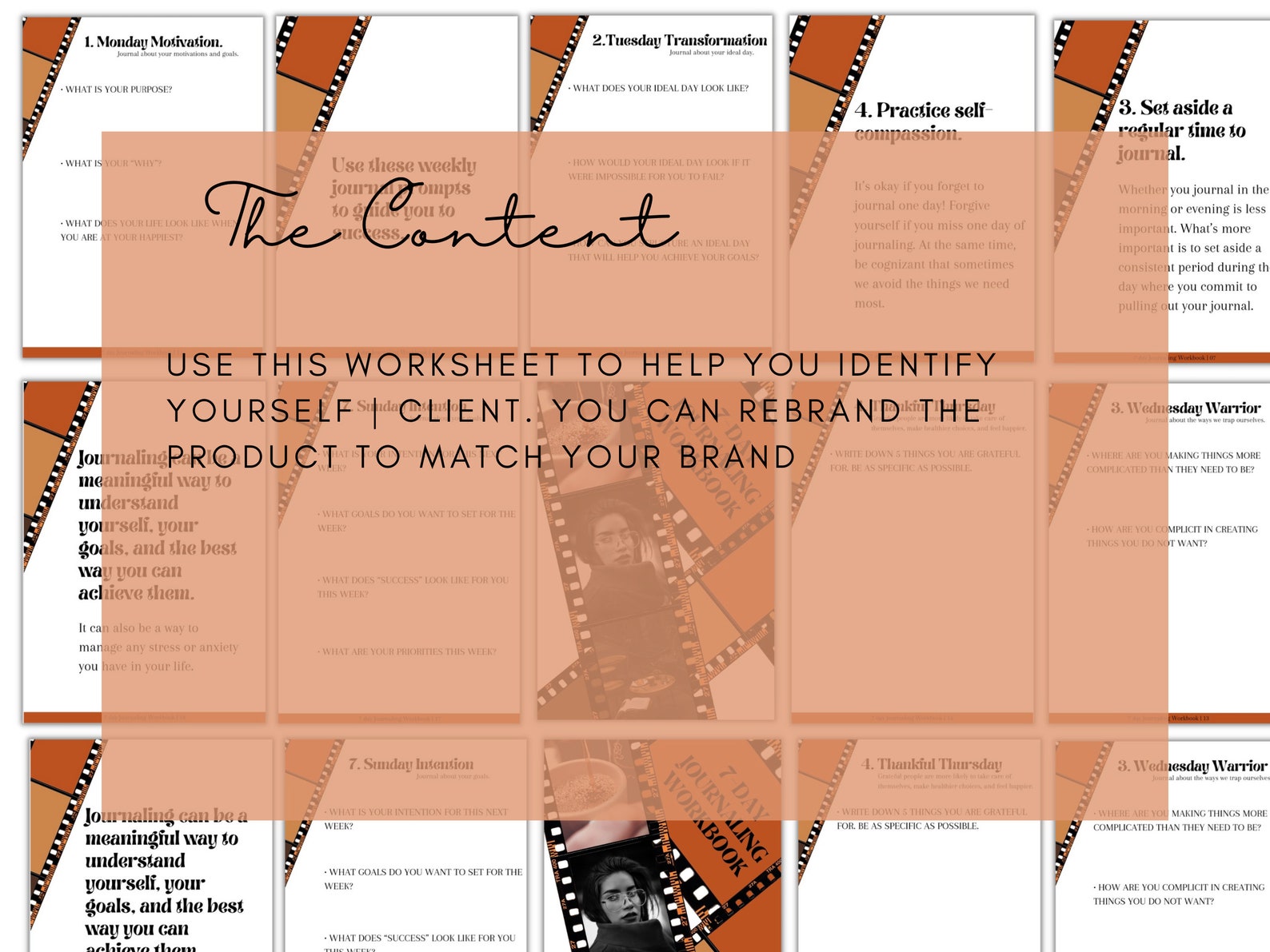 Done for You 7-day Journaling Workbook Editable Canva - Etsy