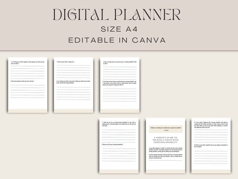 Parent's Guide: Help Your Child With Learning Disability Worksheet ...