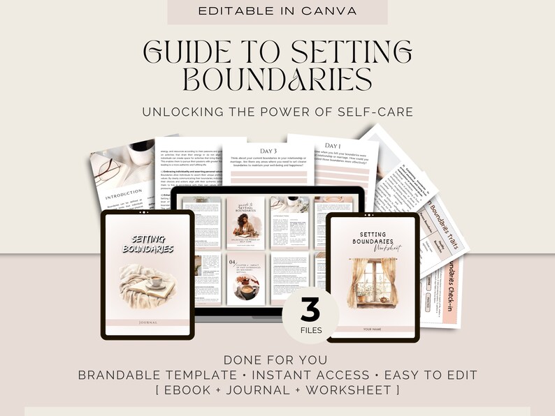 Setting Boundaries Done for You Workbook | Coaching Program for ...