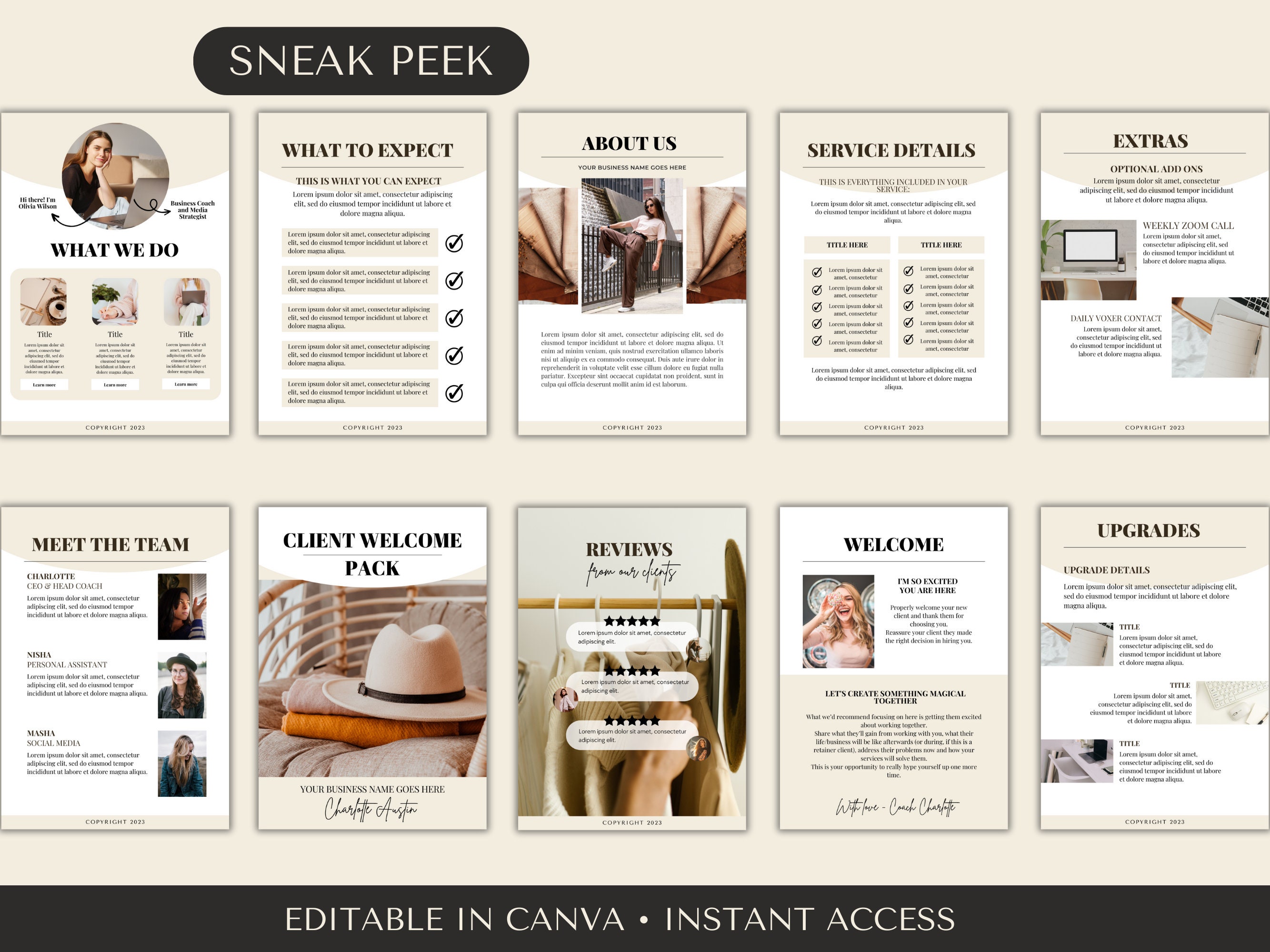 Coaching Client Welcome Pack Template, Client Welcome Kit, New Client ...