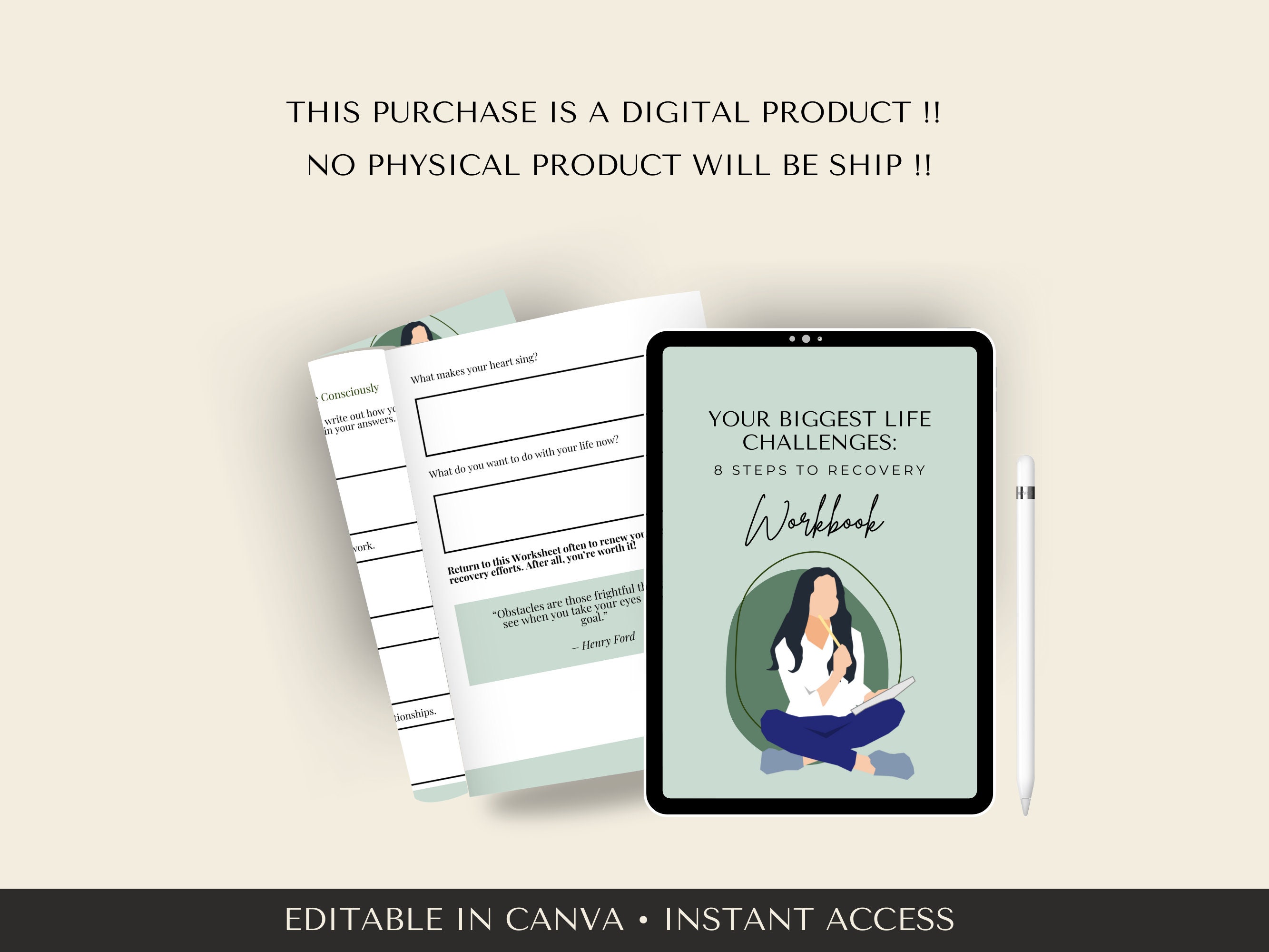 Done for You Your Biggest Life Challenge Editable Canva Life Coaching ...