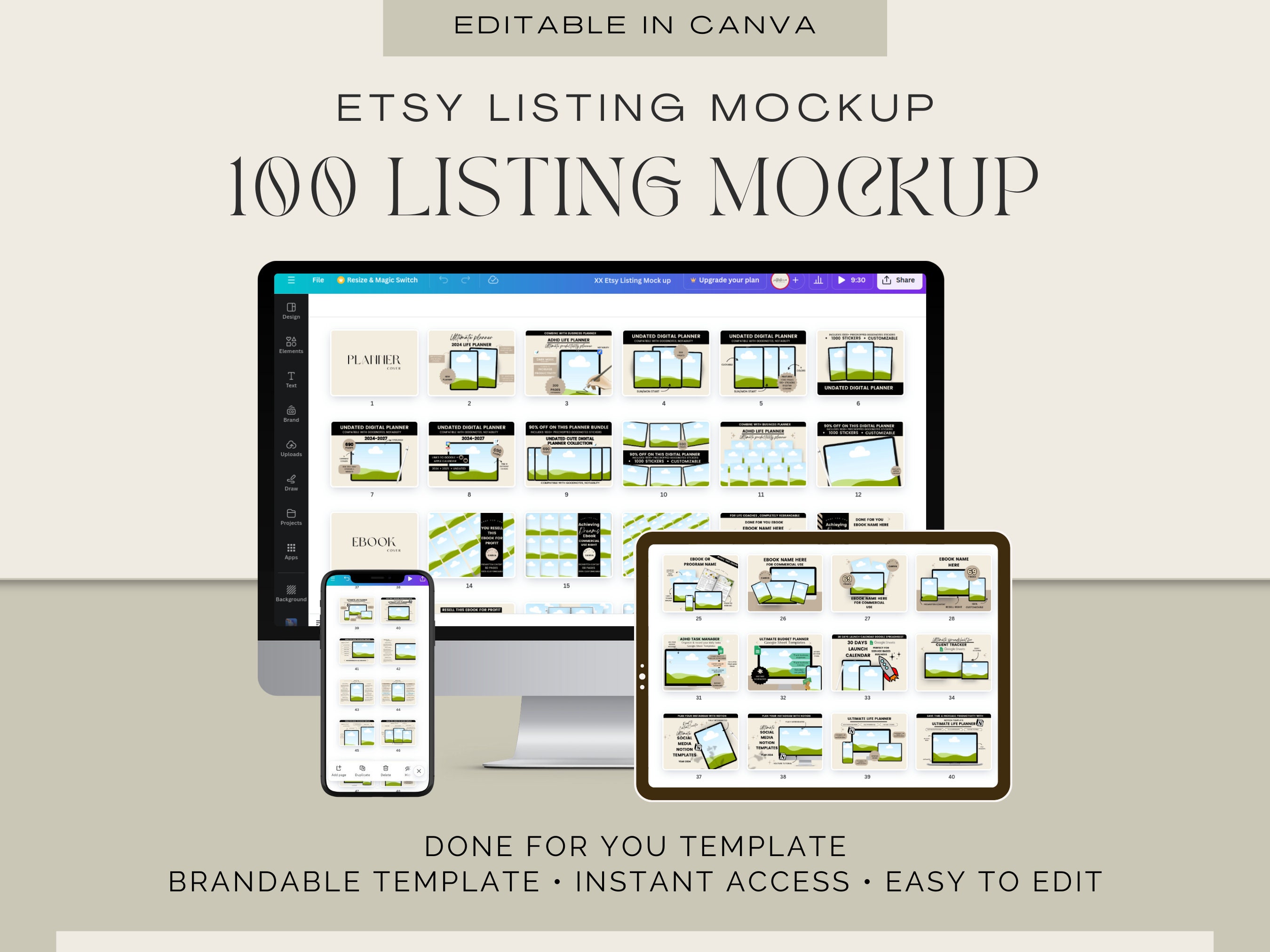 100+ Mock up Canva Template for Coaches | Course Creator Mockups ...