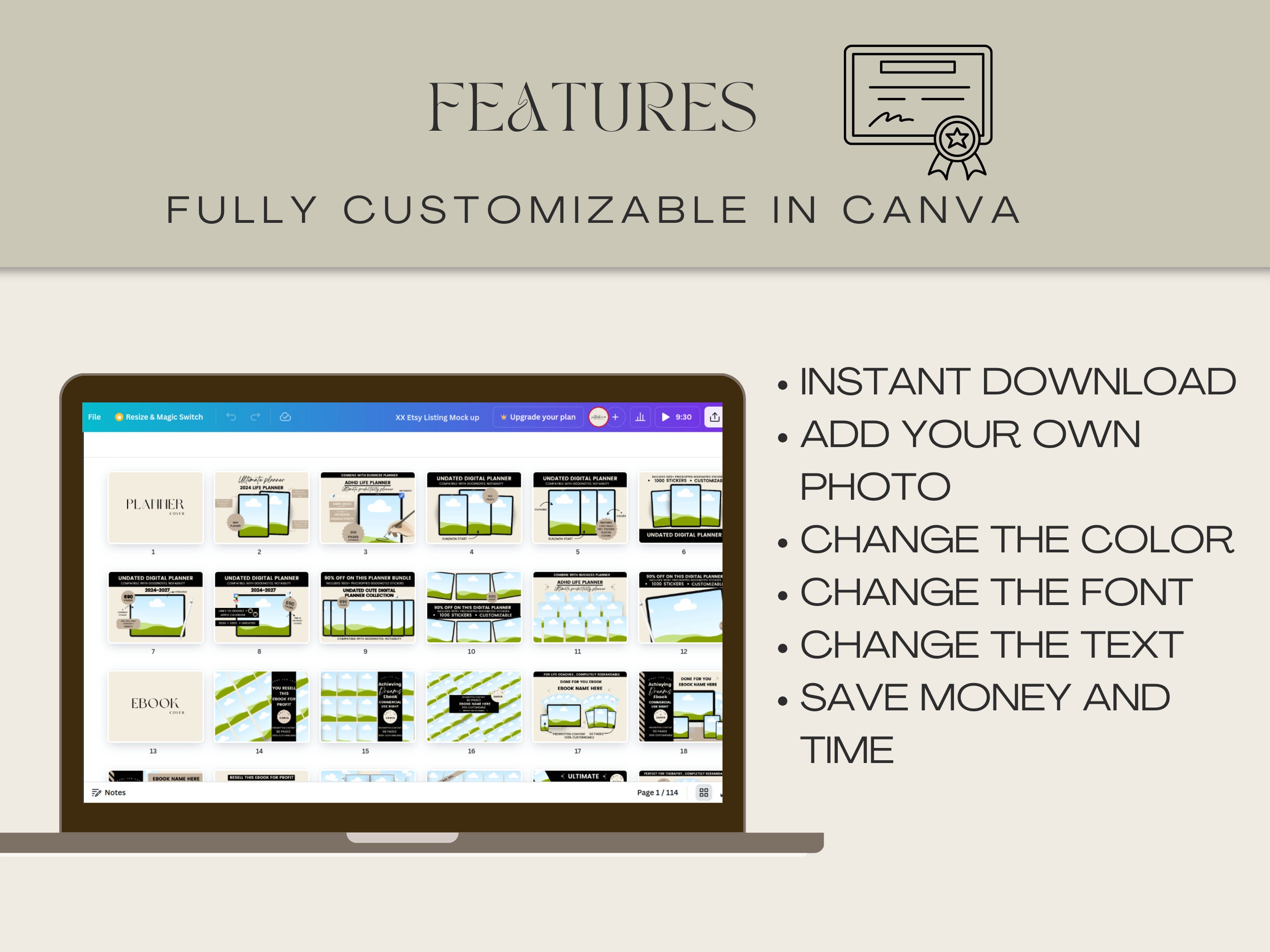 100+ Mock up Canva Template for Coaches | Course Creator Mockups ...
