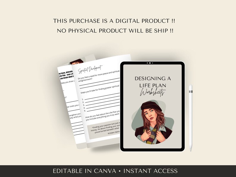 Done for You Designing A Life Plan Brandable Worksheet Editable Canva ...