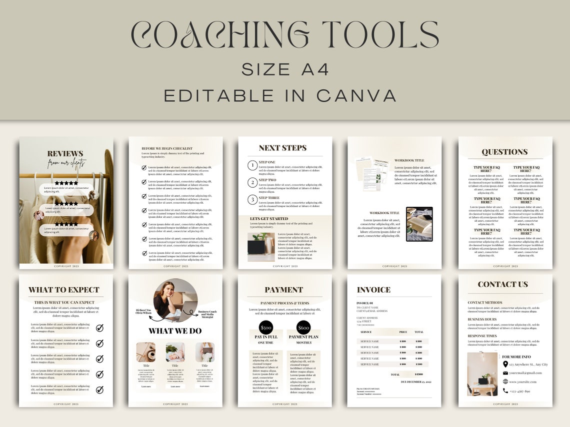 Coaching Client Welcome Pack Template, Client Welcome Kit, New Client ...