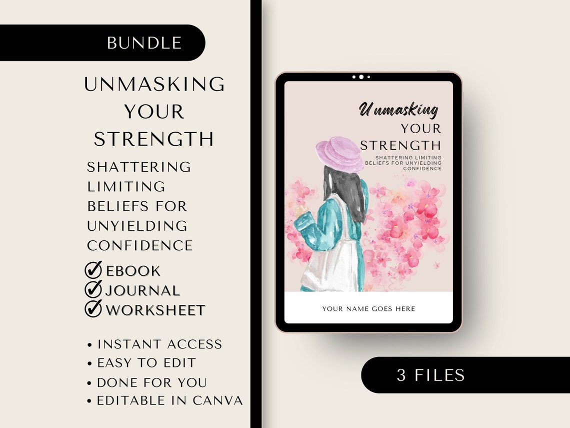 Unmasking Your Strength Done for You Ebook & PLR Guide for Confidence ...
