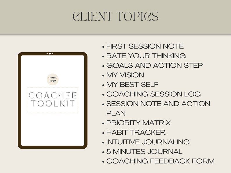 Coaching Session Worksheets |coaching Worksheet Templates |coaching ...