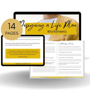 Done for You Designing A Life Plan Brandable Worksheet - Etsy