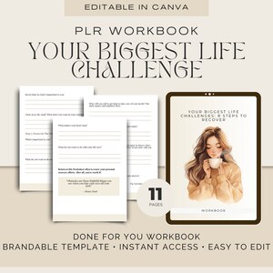 Done for You | Your Biggest Life Challenge | Editable Canva | Life ...