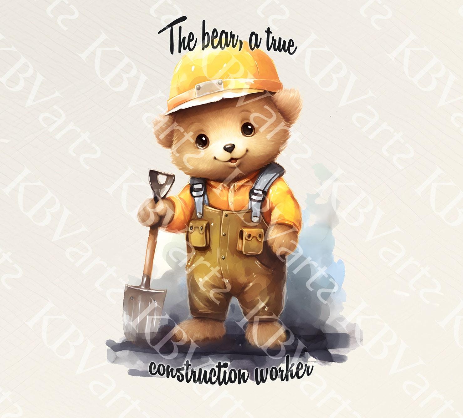 Construction Worker Bear Design, Toddler, Teddy Bear, T-shirt Design ...
