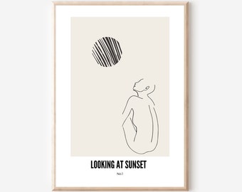 Girly Line Drawing - Etsy