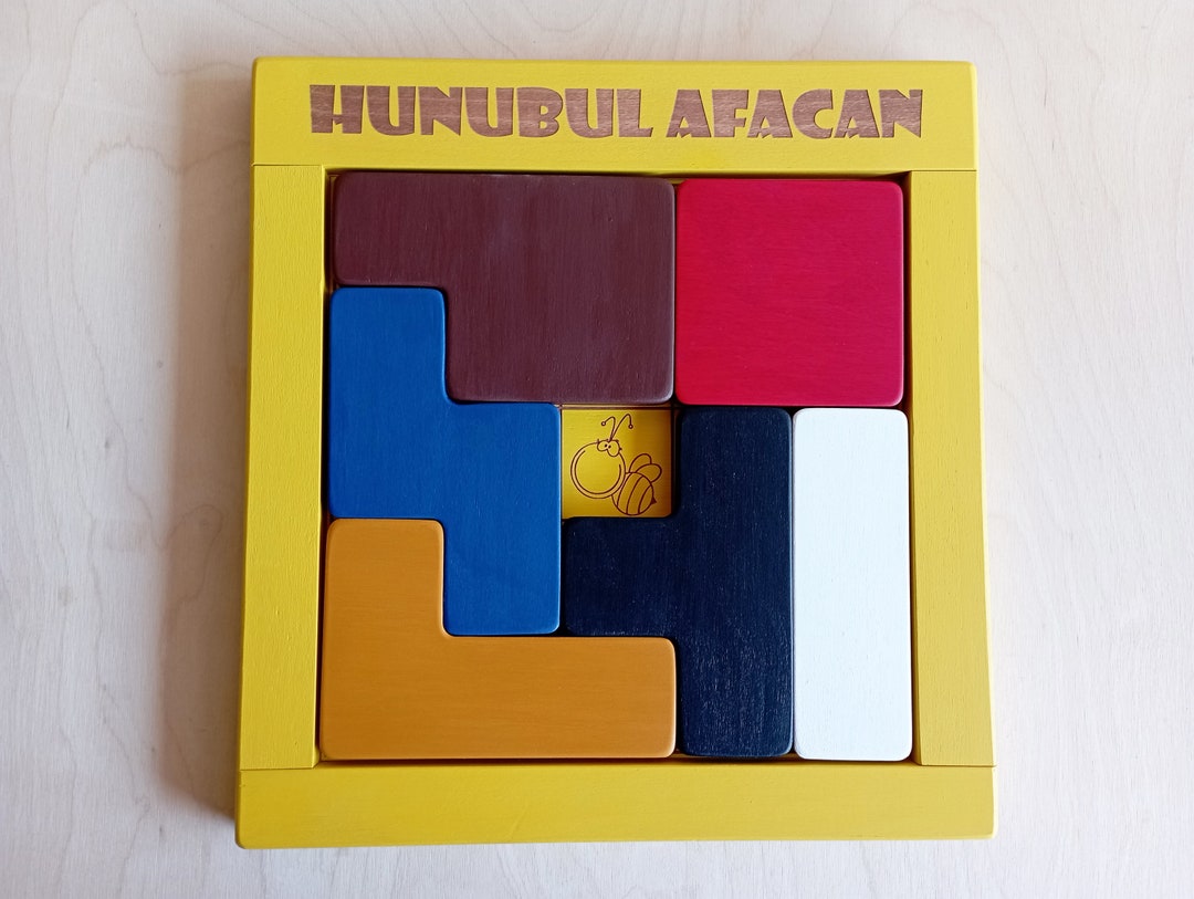 Tetris Block Shapes, Tetris Piece, 6 Piece Tetris Puzzle, Wooden ...