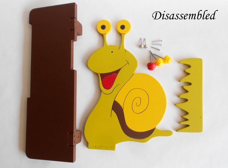 Cute Snail Floating Wall Shelf Wall Hanging Wooden Book - Etsy